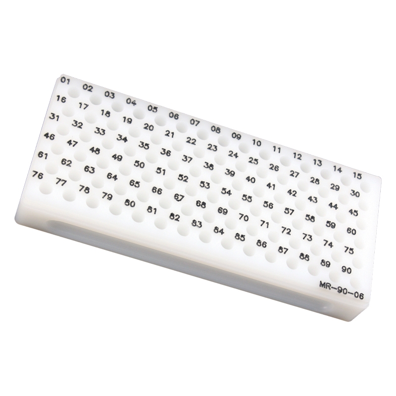 90 Position CPVC Micro Sample Rack - 6 mm OD