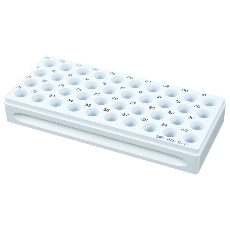 40 Position CPVC Micro Sample Rack - 11 mm OD