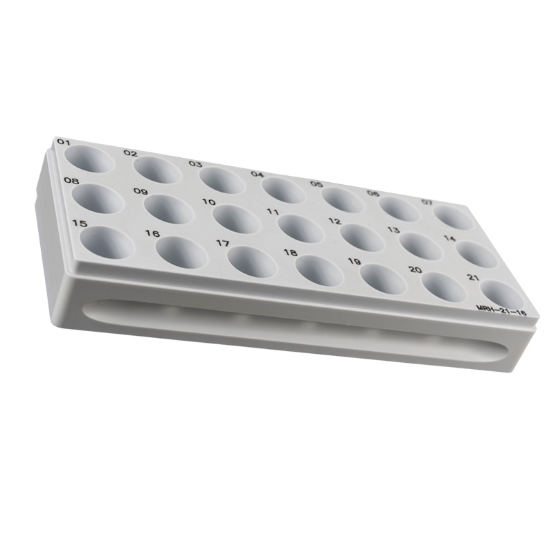 21 Position CPVC Micro Sample Rack - 16 mm OD Tall Version