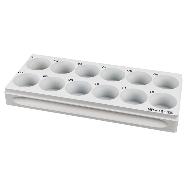 12 Position CPVC Micro Sample Rack - 25 mm OD