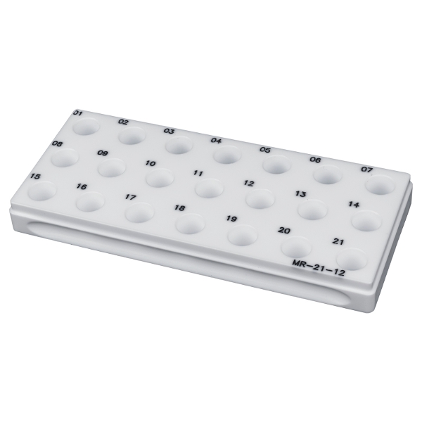 21 Position PTFE Micro Sample Rack - 12 mm OD