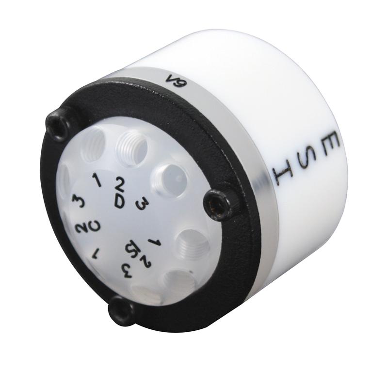 V9 9 Port V-Series Syringe Loading Valve