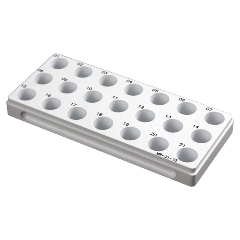21 Position CPVC Micro Sample Rack - 15 mm OD