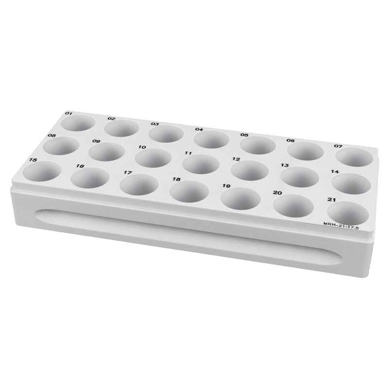21 Position CPVC Micro Sample Rack - 17.5 mm OD Tall Version